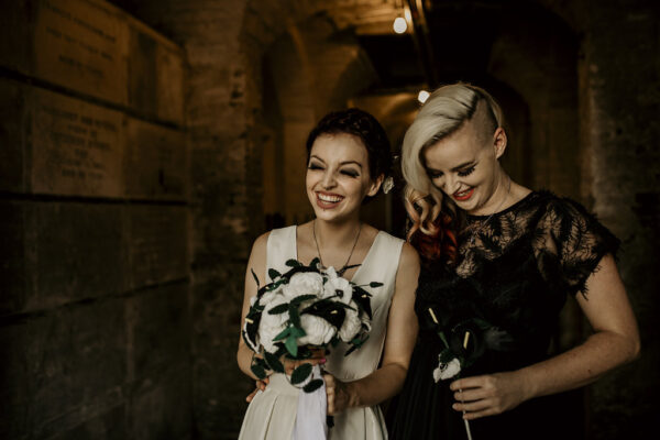 Gothic Wedding Inspiration With A Bespoke Black Wedding Garter